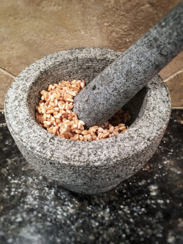 Tracta et Fabam Vitellianam (Vitellian Beans with Farro Rusks)